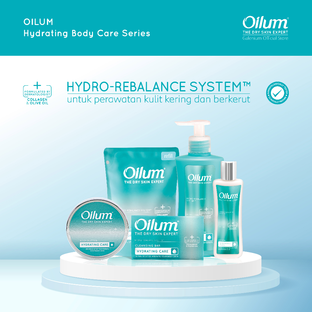 Jual Oilum Hydrating - Bar 85gr, Cleansing Wash 175ml, Cleansing Wash ...