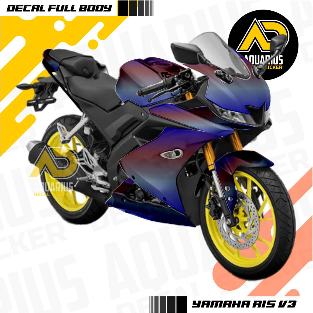 Jual Decal Fullbody R15 V3 2016-2020 / Sticker Variasi Yamaha R15 V3 ...