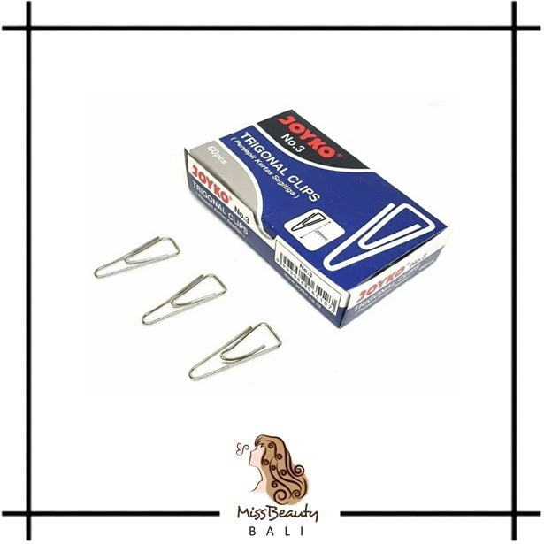 Jual Trigonal Paper Clip No.3 Joyko / Klip Penjepit Kertas Segitiga ...