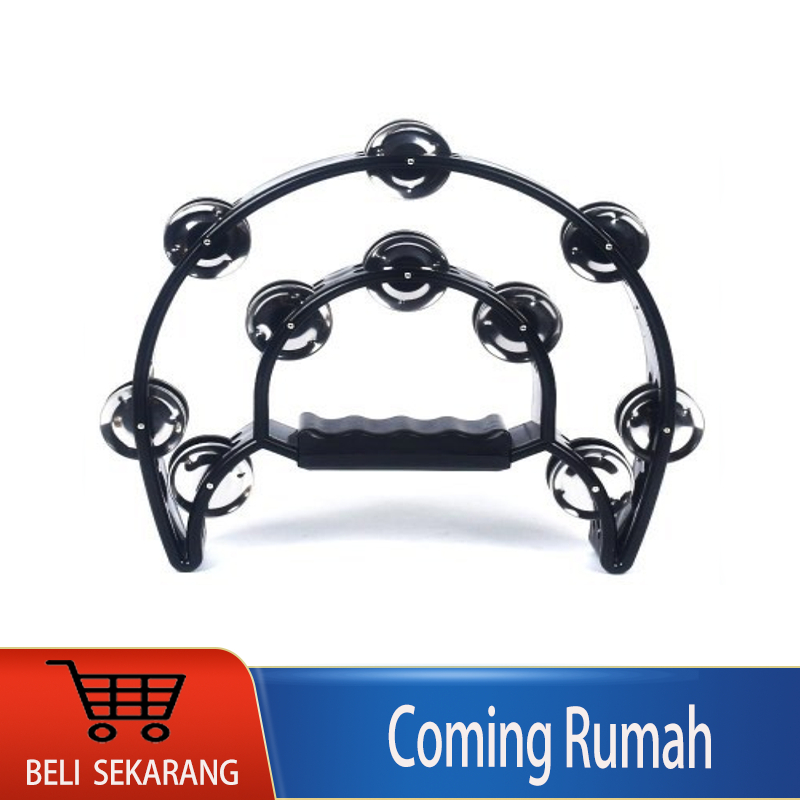 Jual Tamborin Alat Musik Kecrekan Tambourine Instrumen Double Ring ...