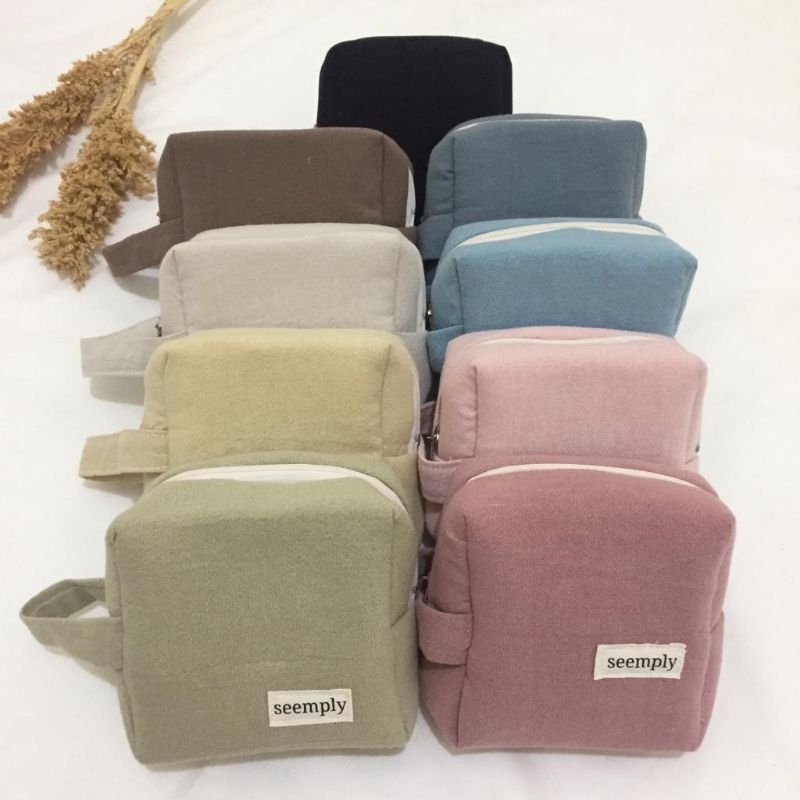 Jual Pouch Square By Seemply / Pouch Mini | Shopee Indonesia
