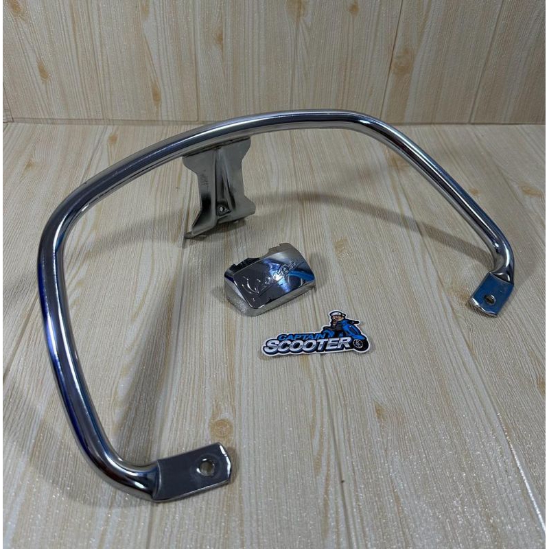 Jual Rack Rearrack Behel Ori Original Chrome Vespa LX LXV Piaggio S 3v ...