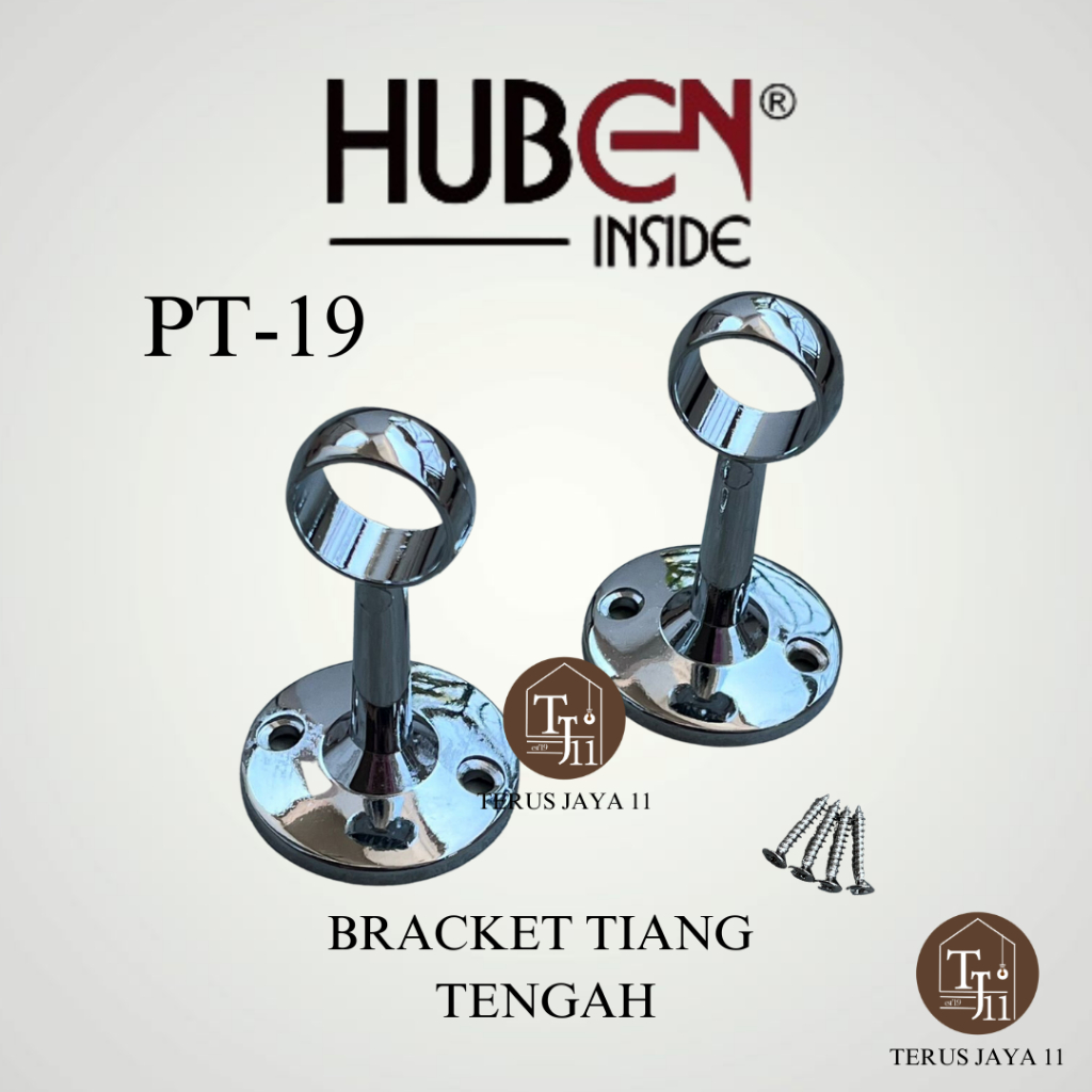 Jual HUBEN Bracket Tiang Tengah PT-19 PT-25 mm | Shopee Indonesia