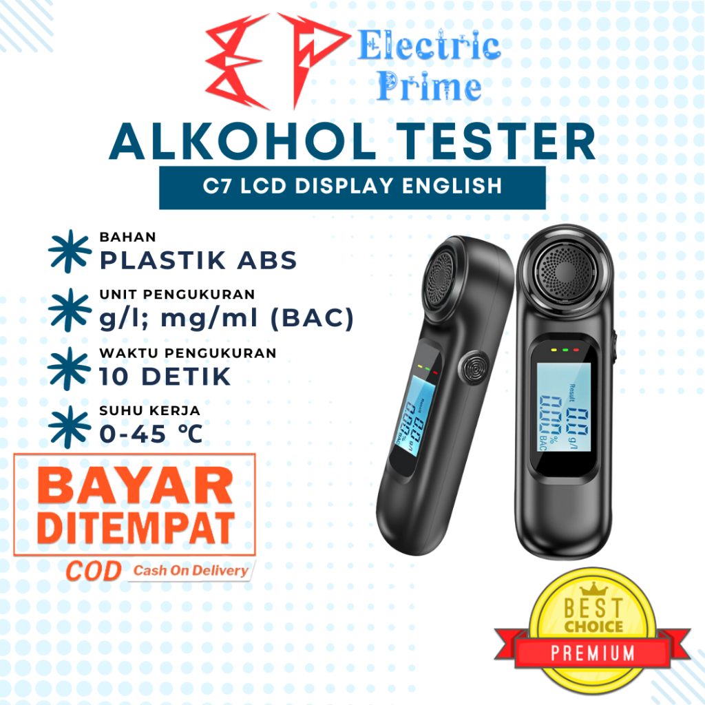 Jual Alat Ukur Kadar Alkohol Digital Tester C7 Mini Breathalyzer ...