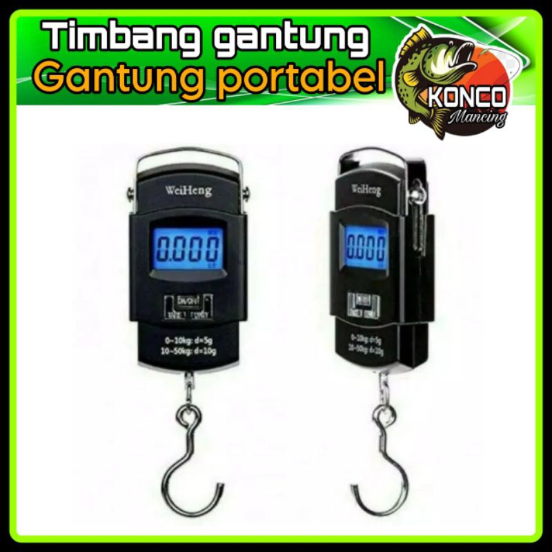 Jual Timbangan gantung digital/timbangan digital portabel | Shopee ...