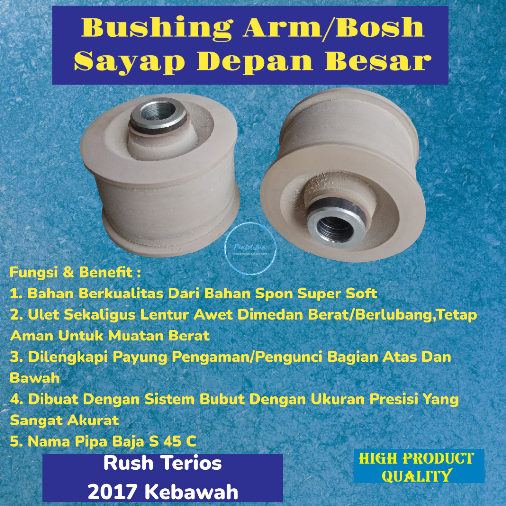 Jual Karet Bushing Arm/Bosh Sayap Depan Besar Toyota Rush Terios 2017 ...