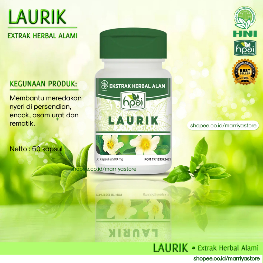 Jual Laurik Obart Herbal Nyeri Sendi - Pegal-pegal - Asam Urat - Encok ...