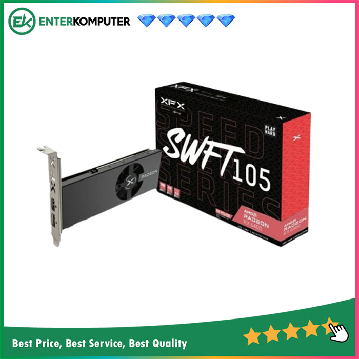 Jual XFX Radeon RX 6400 4GB DDR6 SPEEDSTER SWFT105 - RX-64XL4SFG2 ...