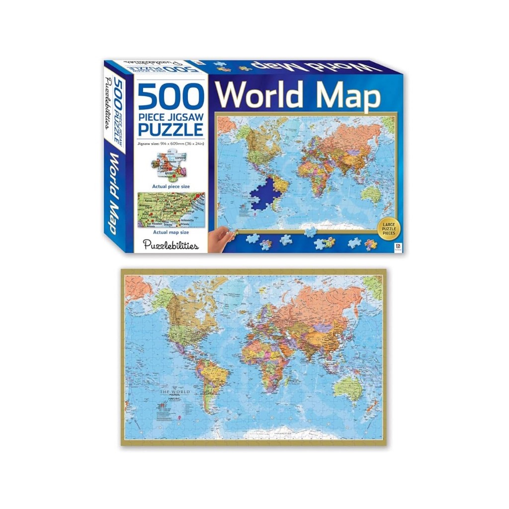 Jual Puzzlebilities 500 pcs puzzle World Map Solar System - Dinosaur ...
