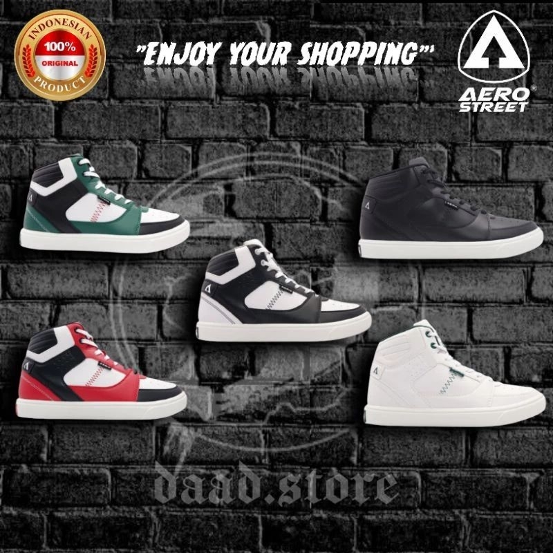 Jual ORIGINAL sepatu aerostreet hoops high/gum/volt/2D reborn | Shopee ...