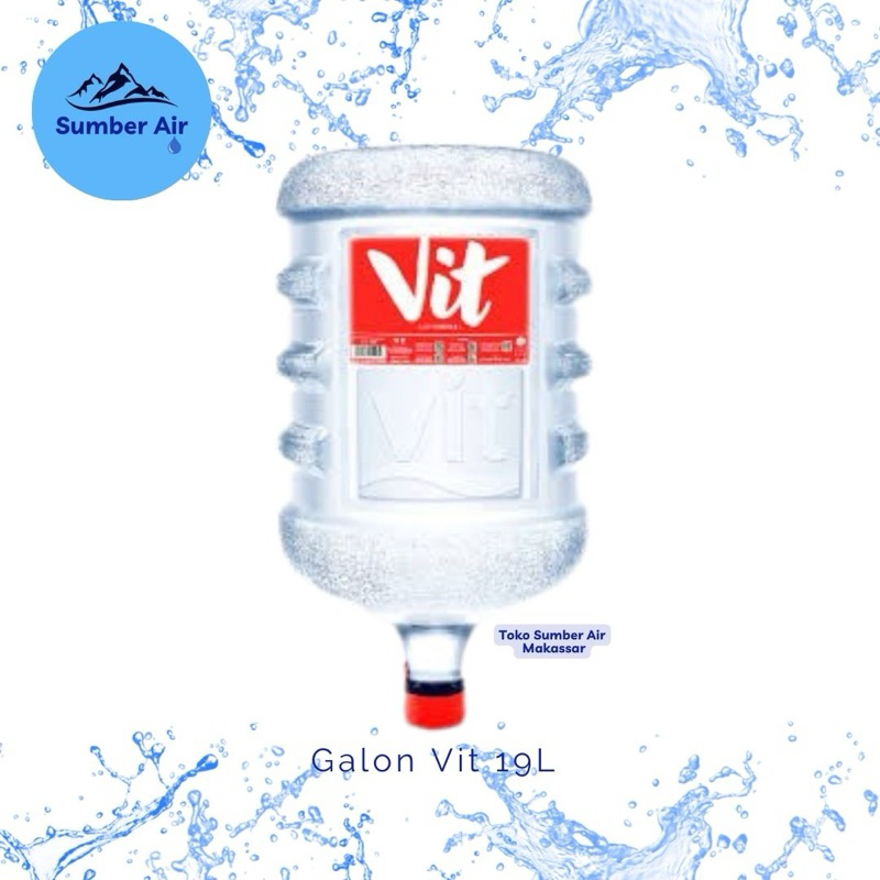 Jual Air Galon Vit 19 Liter (Galon baru + isi) | Shopee Indonesia