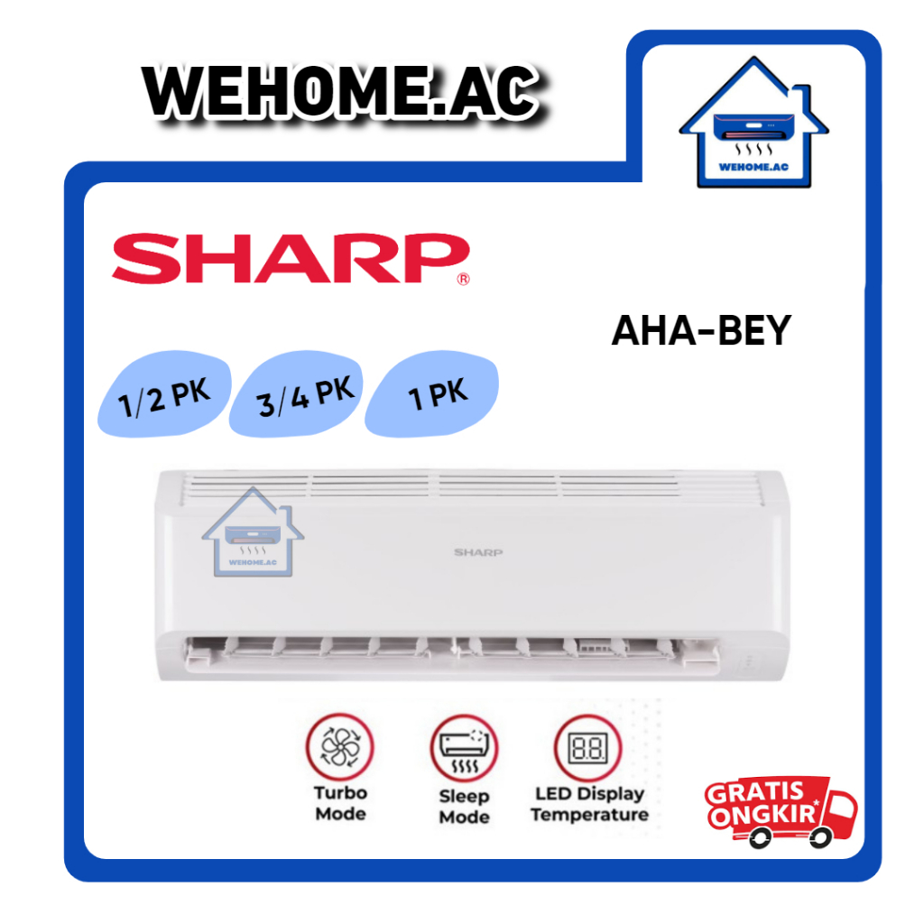 Jual AC Sharp Standard AHA 05BEY / AHA 07BEY / AHA 09BEY 1/2 PK - 1 PK ...