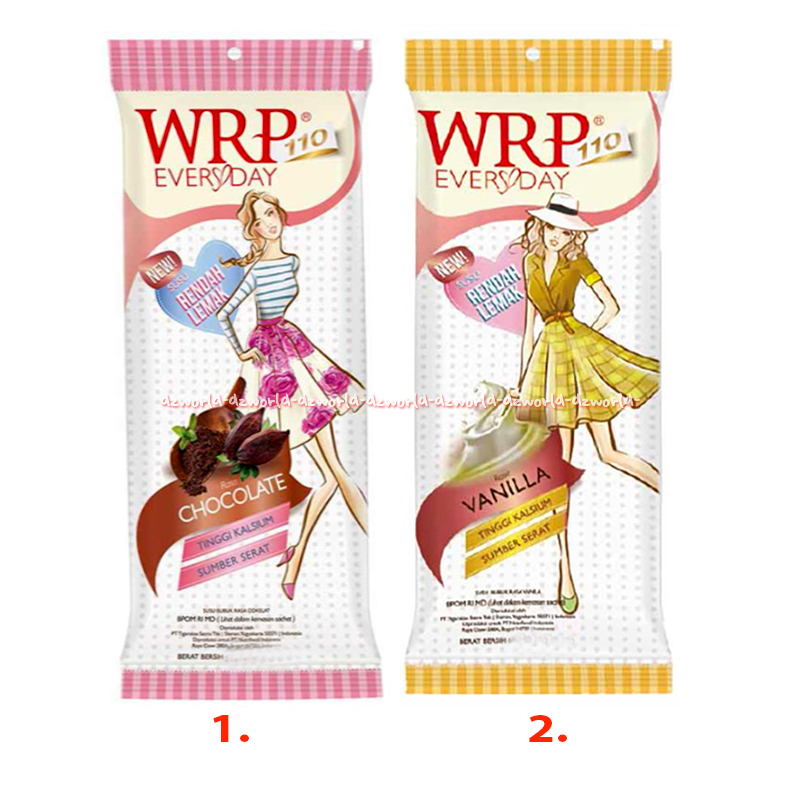 Jual WRP Everyday 30gr Chocolate Vanilla Wrp Kemasan Sachet Susu Low ...