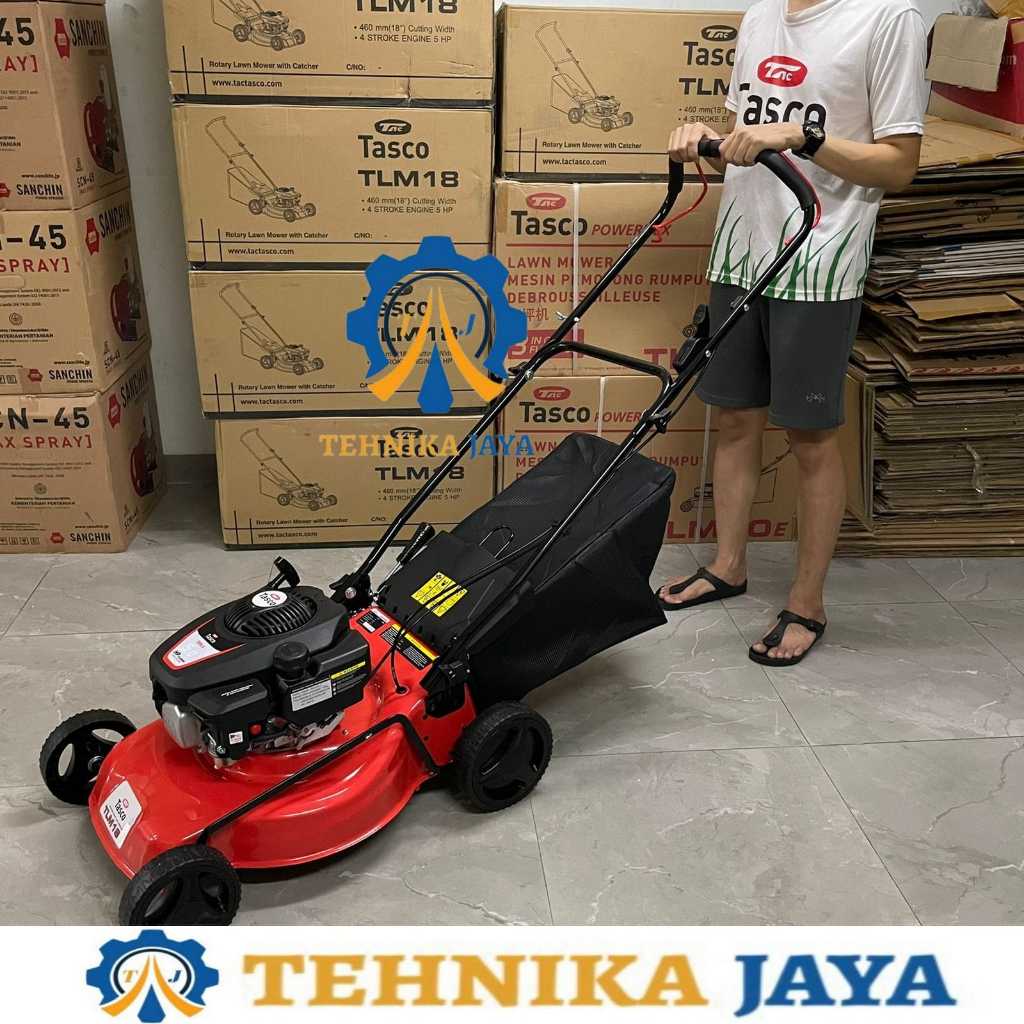 Jual TASCO TLM 18E Potong Rumput Dorong Lawn Mower 150CC 5HP | Shopee ...