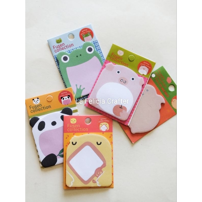 Jual La Felicia Sticky Note Motif Hewan/Memo Notes Animal/Tempelan ...
