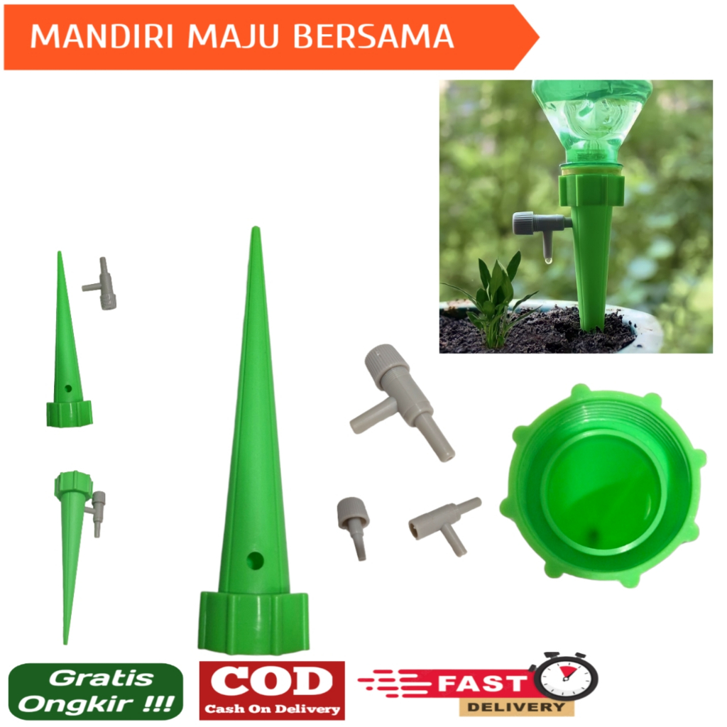 Jual ALAT SIRAM TANAMAN OTOMATIS AIR DRIP TETES POT BUNGA SPRINKLER ...