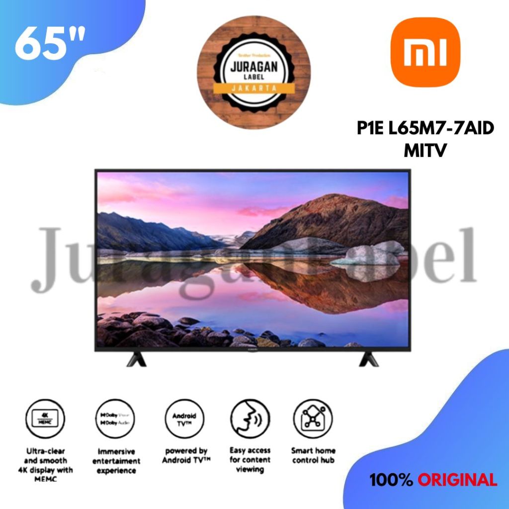 Jual TV Xiaomi P1E 65" Inch L65M7-7AID 4K UHD Dolby Android Vision HDR10 | Shopee Indonesia