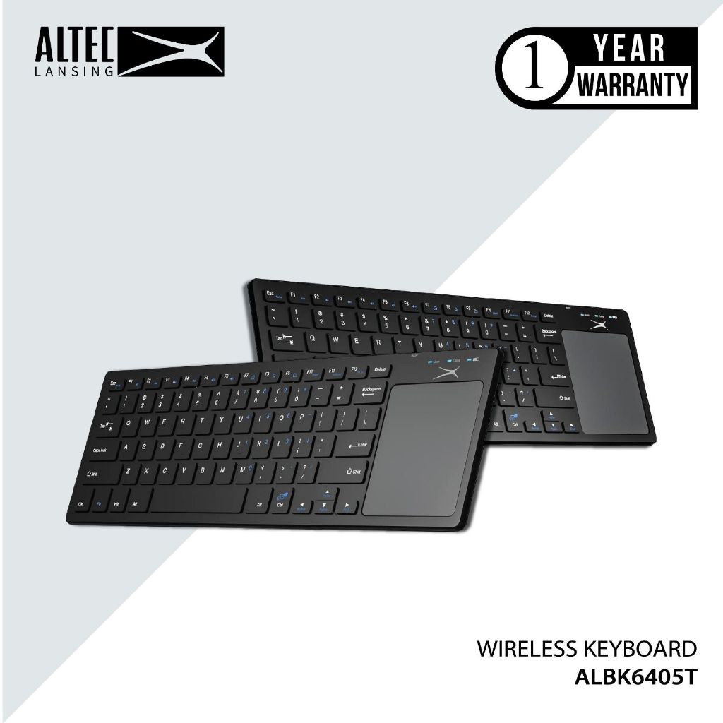Jual Altec Lansing Keyboard Wireless with Touchpad ALBK6405T | Shopee ...