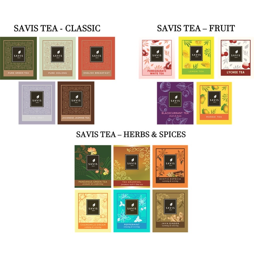 Jual SAVIS TEA PREMIUM FRUIT COLLECTION (SACHET) - Koleksi Buah Premium ...