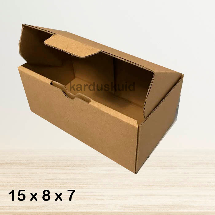 Jual Kardus 15 x 8 x 7 cm die cut tipe E Flute K150 box kotak karton ...