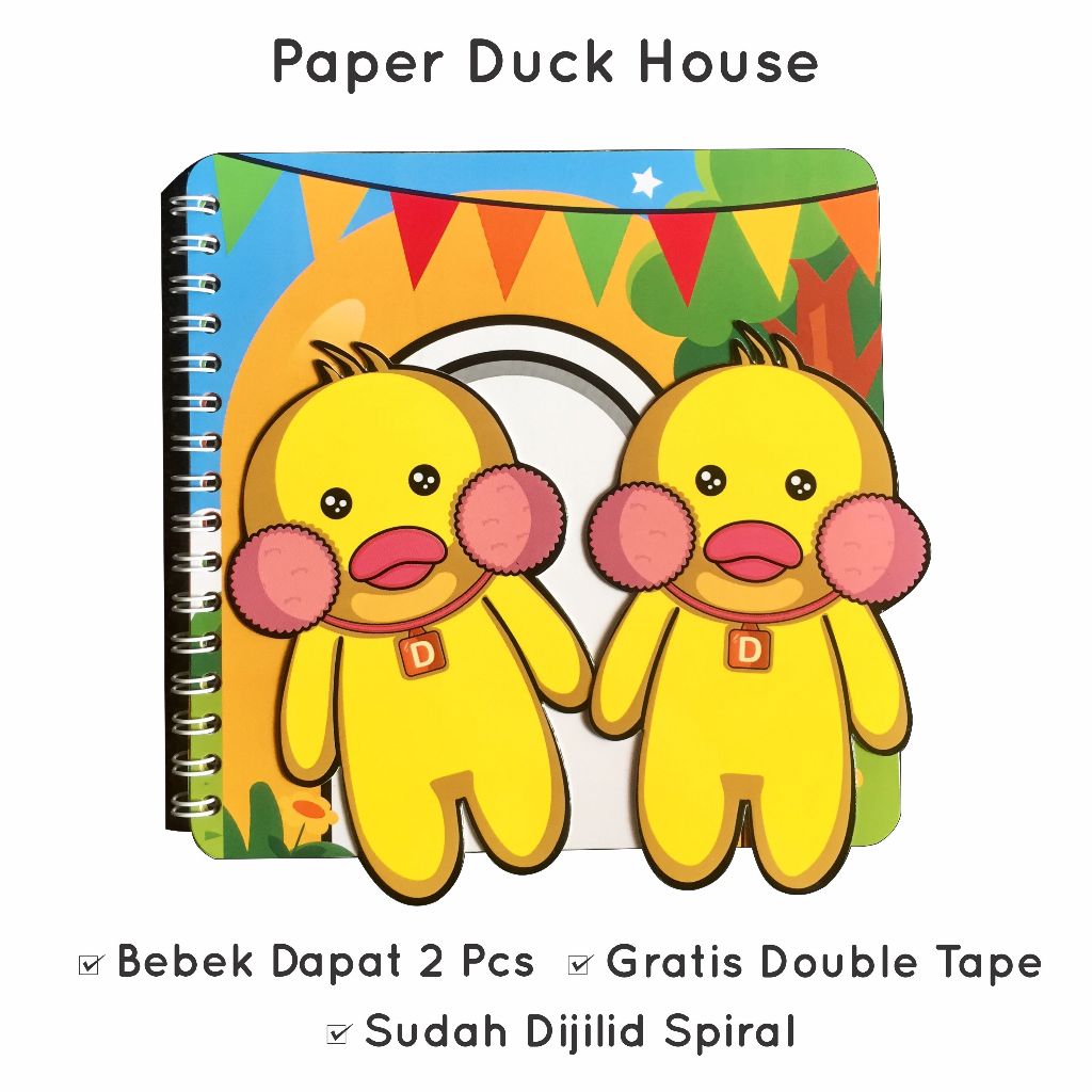Jual Paper Duck House Mainan Anak Edukatif Rumah Bebek Kertas | Shopee ...