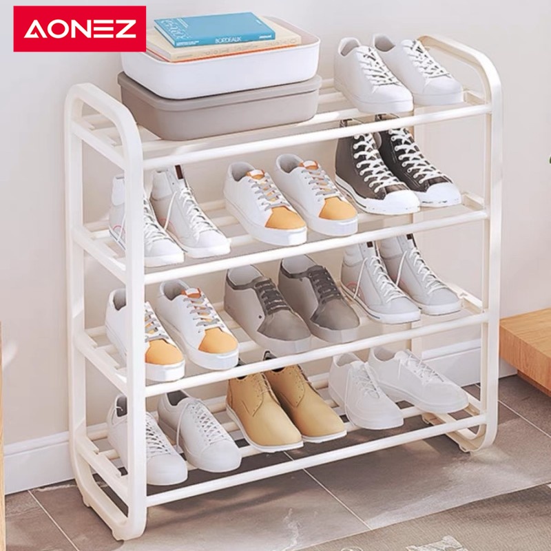 Jual AONEZ Rak Sepatu Sendal 4 Susun Tingkatan Multifungsi Shoe Rack ...