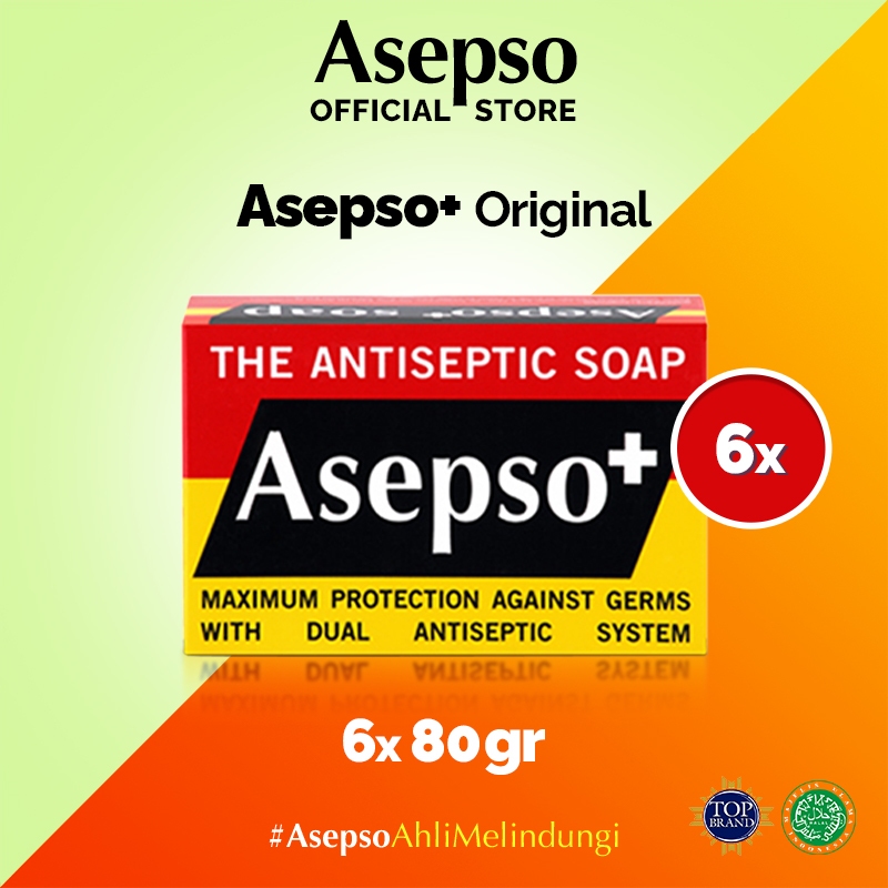 Jual ASEPSO BUNDLING 6 PCS Sabun Batang Soap Original - 80gr | Shopee Indonesia