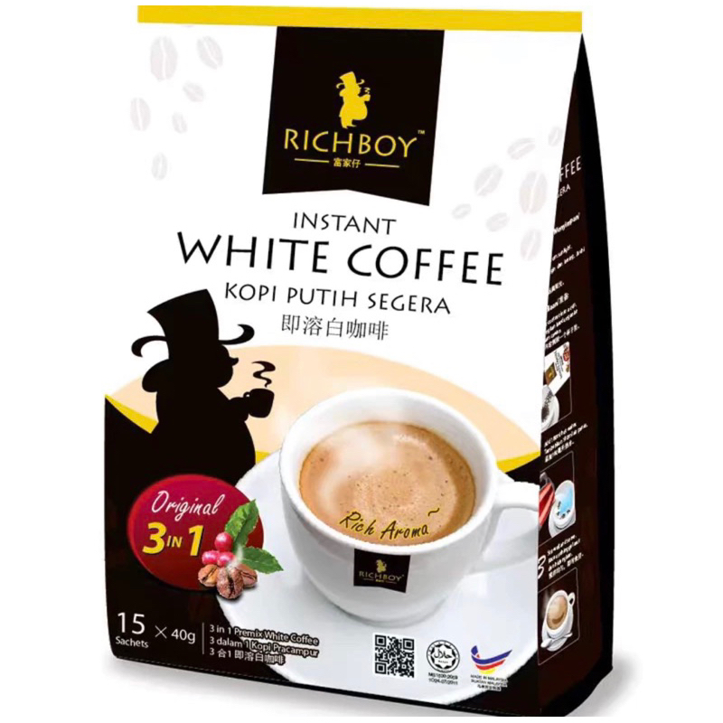 Jual Richboy Instant White Coffee 3in1 Richboy Teh Tarik Malaysia Richboy White Coffee 2in1 ...
