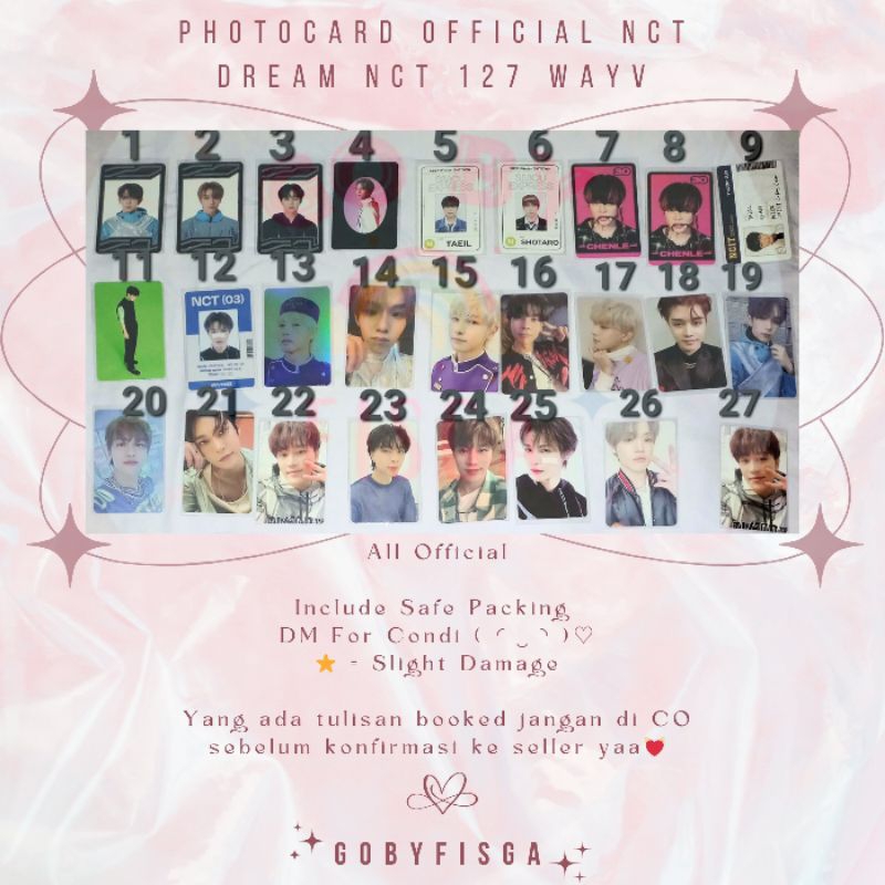 Jual Photocard Official NCT Dream NCT 127 WAYV | Shopee Indonesia