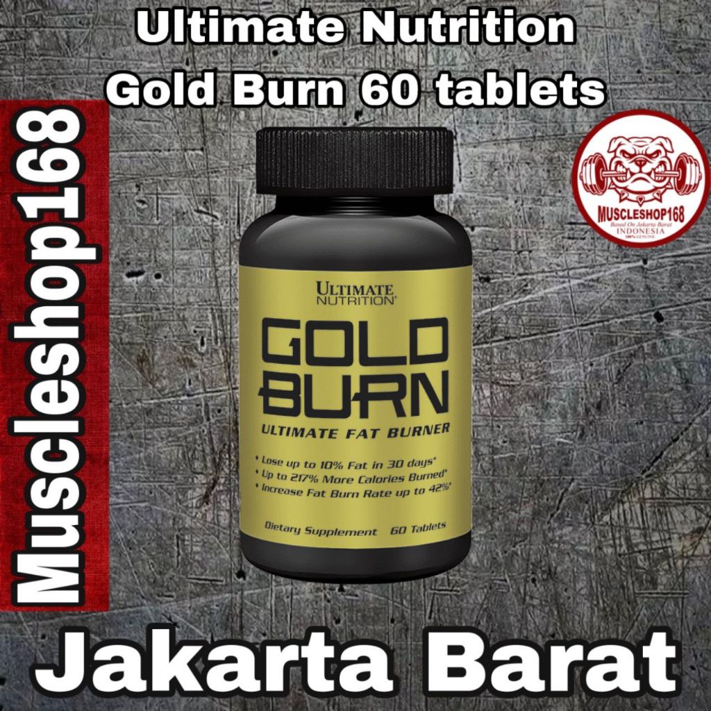 Jual UN Ultimate Nutrition Gold Burn 60 Tablet Tabs Ultimate Fat Burner ...
