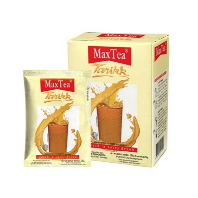 Jual MaxTea Teh Tarik Minuman Instant Teh Tarik Box @25gr | Shopee ...