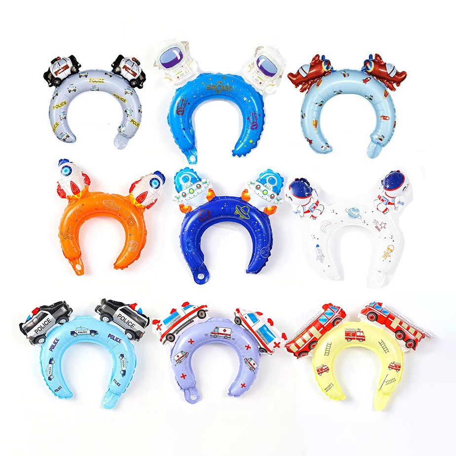 Jual Balon Bando Foil Motif Karakter Astronot Roket 3D Balon Pesta ...