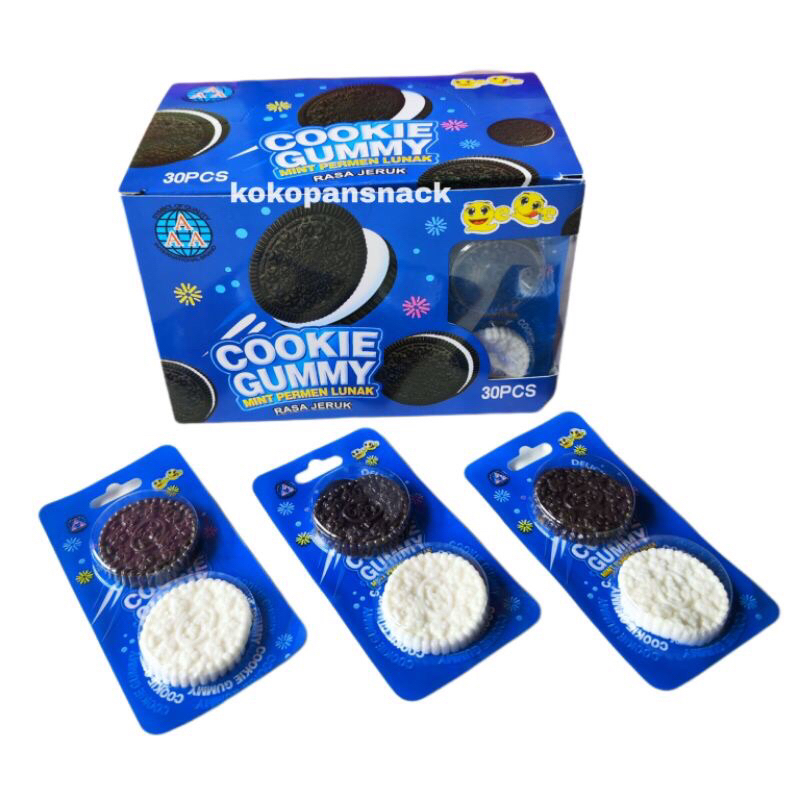 Jual PERMEN LUNAK COOKIE GUMMY RASA JERUK (1pcs) | Shopee Indonesia