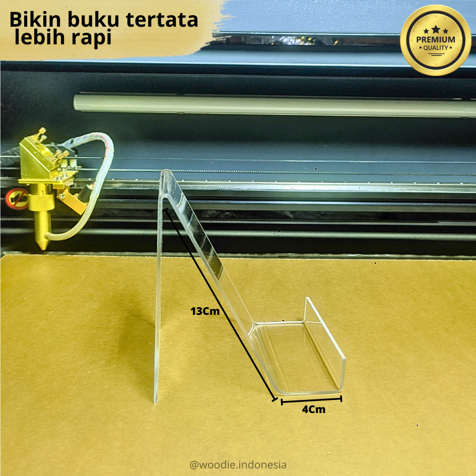 Jual Display Buku Akrilik Tatakan Buku Akrilik Stand Penyanggah Buku ...