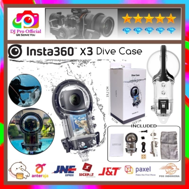 Jual Insta360 X3 Dive Case Insta 360 Waterproof DiveCase Housing ...
