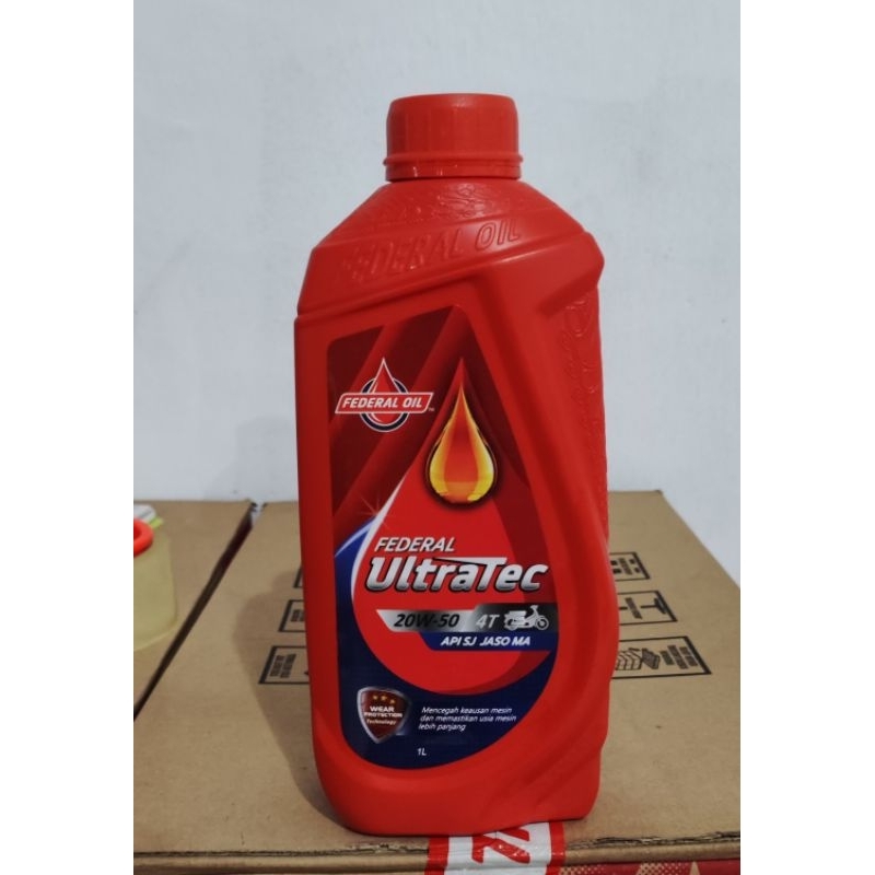 Jual Oli Federal Ultratech 20W-50 1L (1botol) | Shopee Indonesia