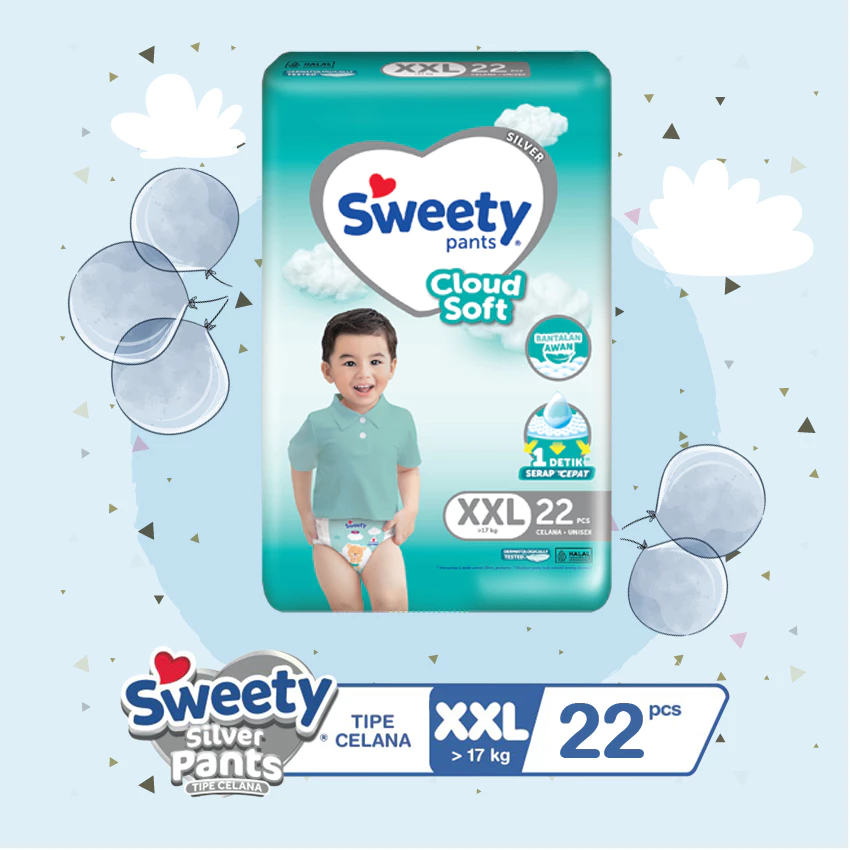 Jual Sweety SIlver Pants S32 M28 L26 XL24 XXL22 / Comfort NBS20/NBS40 ...