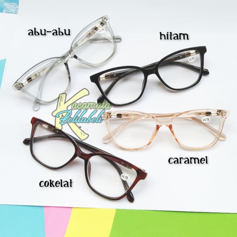 Jual Kacamata Baca Lensa Plus Rabun Dekat Lensa Jernih Frame Ringan ...