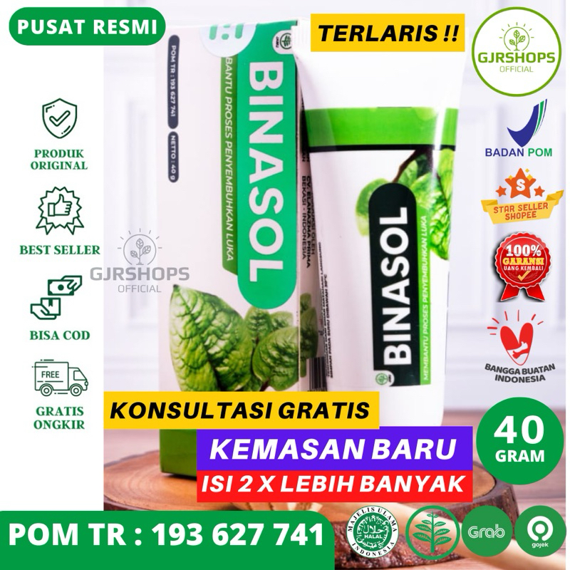 Jual Binasol Gel Penghilang Jerawat dan Obat Luka, Luka Pasca Operasi ...