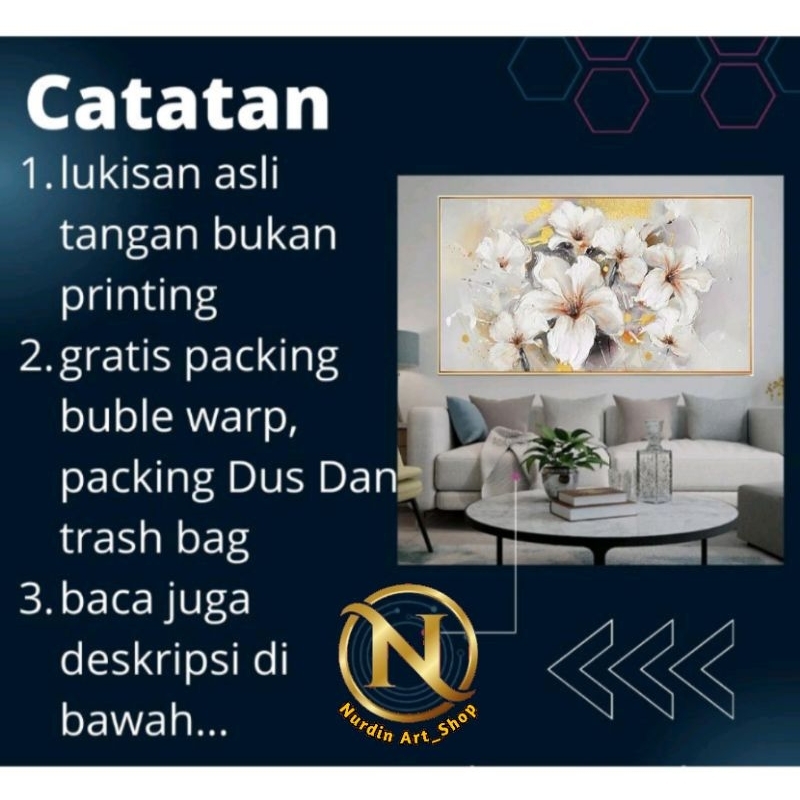 Jual Lukisan modern abstrak 80x120 plus Frame | Shopee Indonesia