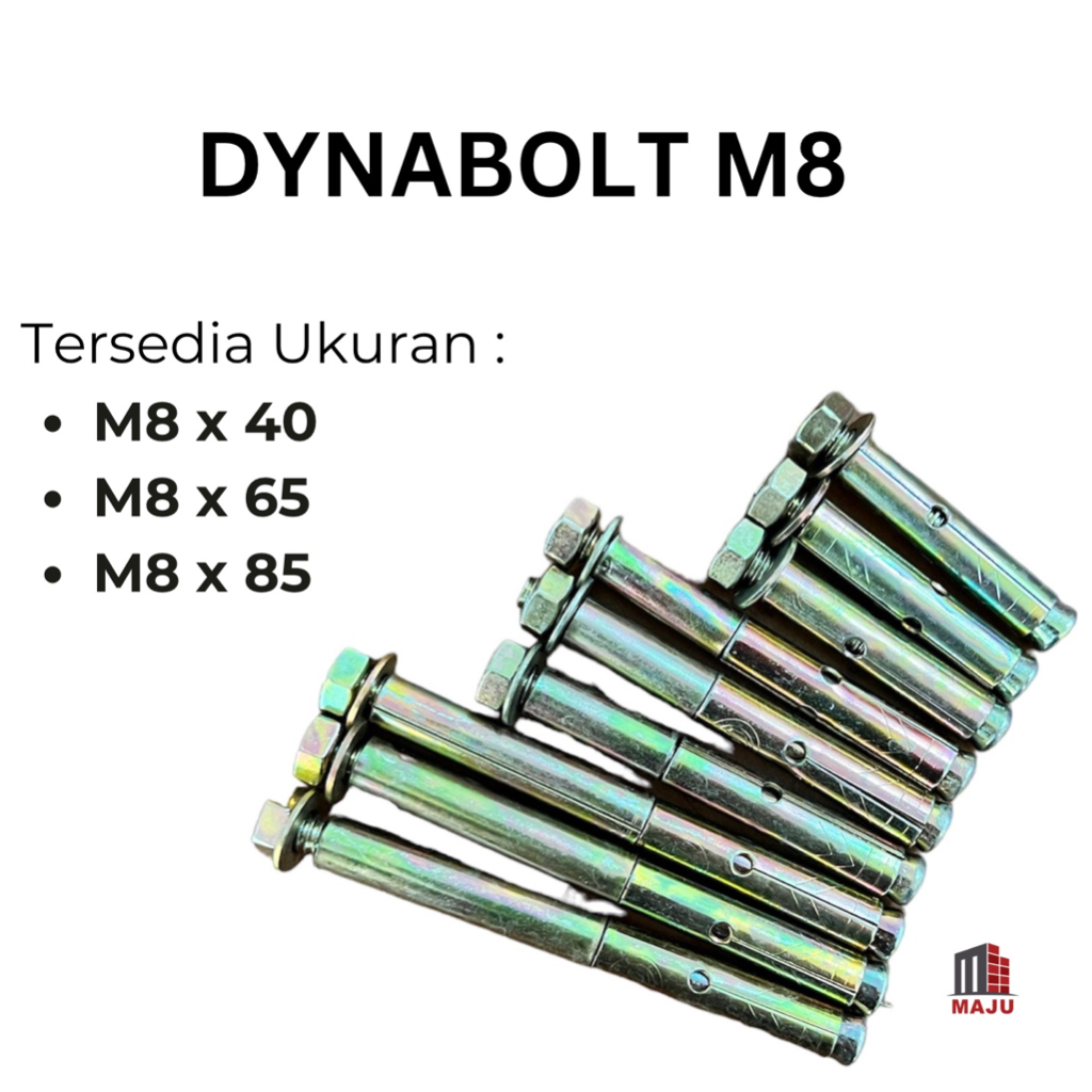 Jual Dynabolt M8 Baut Beton Binabolt Baut Tanam Tembok M8 | Shopee ...