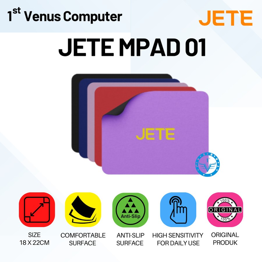 Jual JETE MPAD 01 - MOUSEPAD STANDAR JETE / JETE-PAD01 | Shopee Indonesia