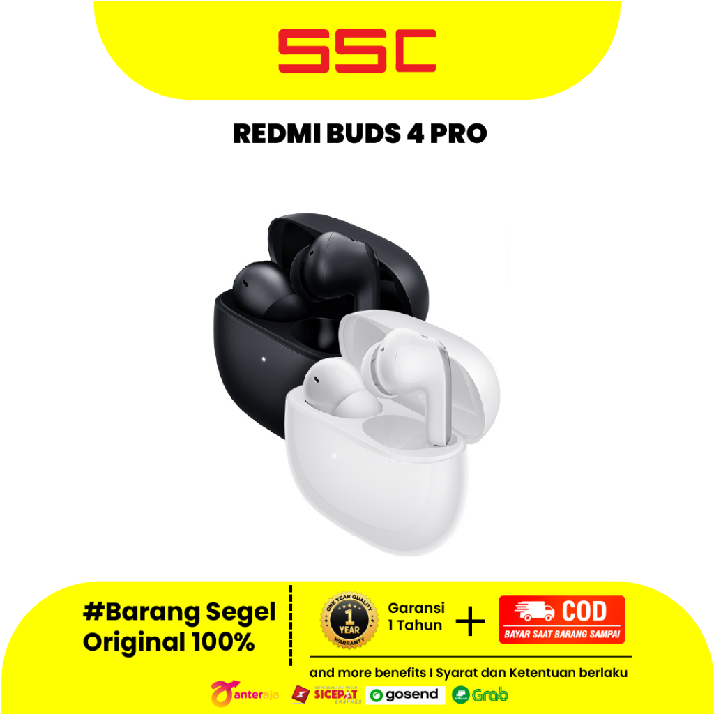 Jual Xiaomi Redmi Buds 4 Pro ANC 43dB Hi-Res audio LDAC Konektivitas ...