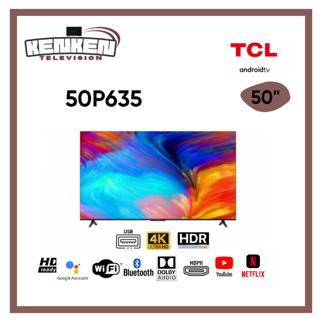 Jual TV LED TCL 50P635 LED TCL 50 Inch UHD 4K Android TV | Shopee Indonesia