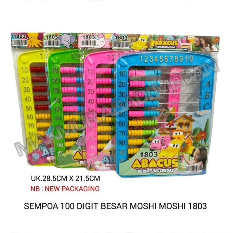 Jual Sempoa 100 Digit Moshi Moshi Besar 1803/Sempoa Besar/Sempoa Abacus ...