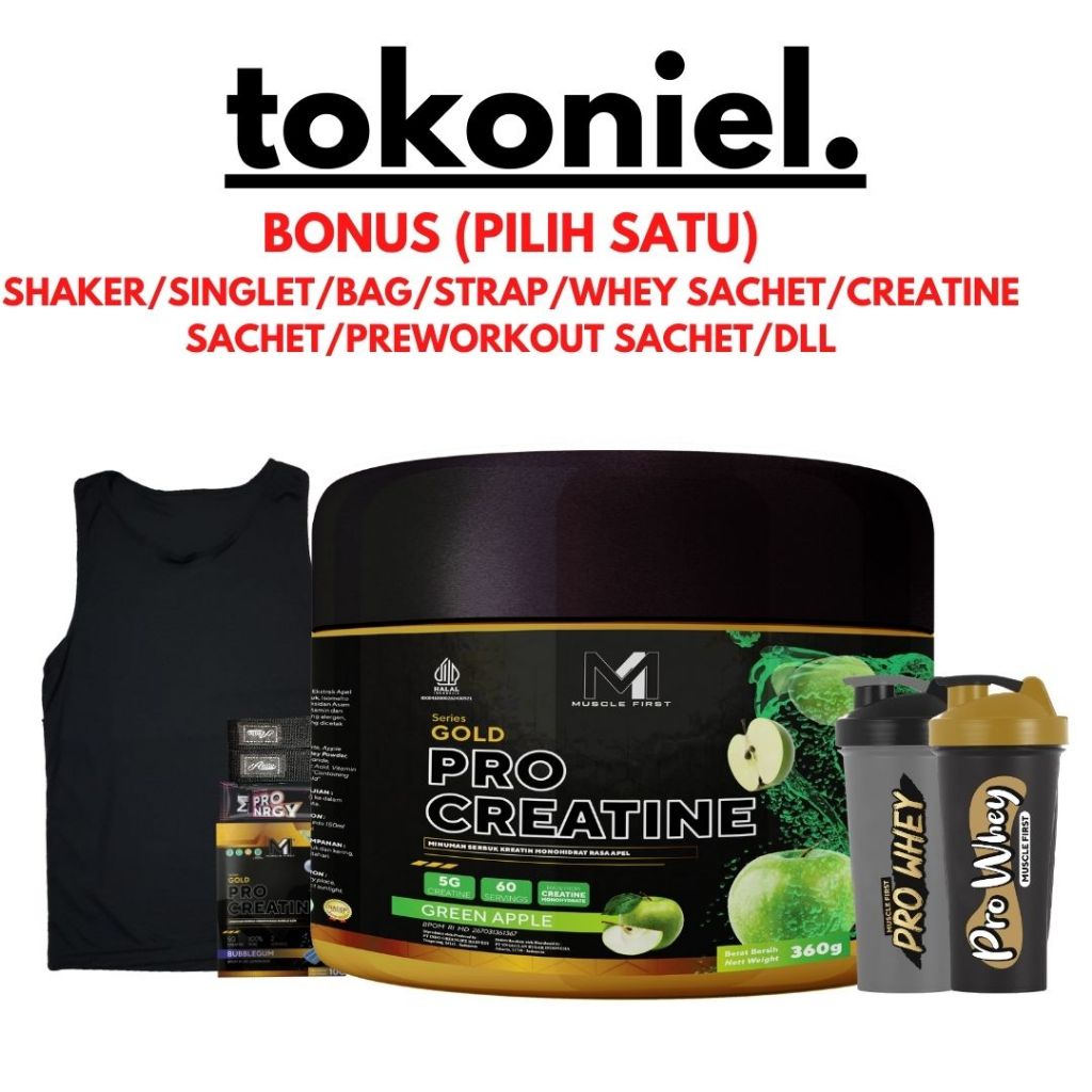 Jual M1 Muscle First Gold Series Pro Creatine 360 Gram Original BPOM ...