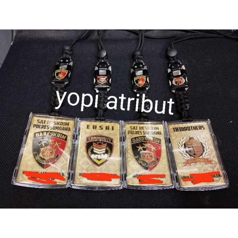 Jual lanyard id card tactical polri reserse costum angkatan letting ...