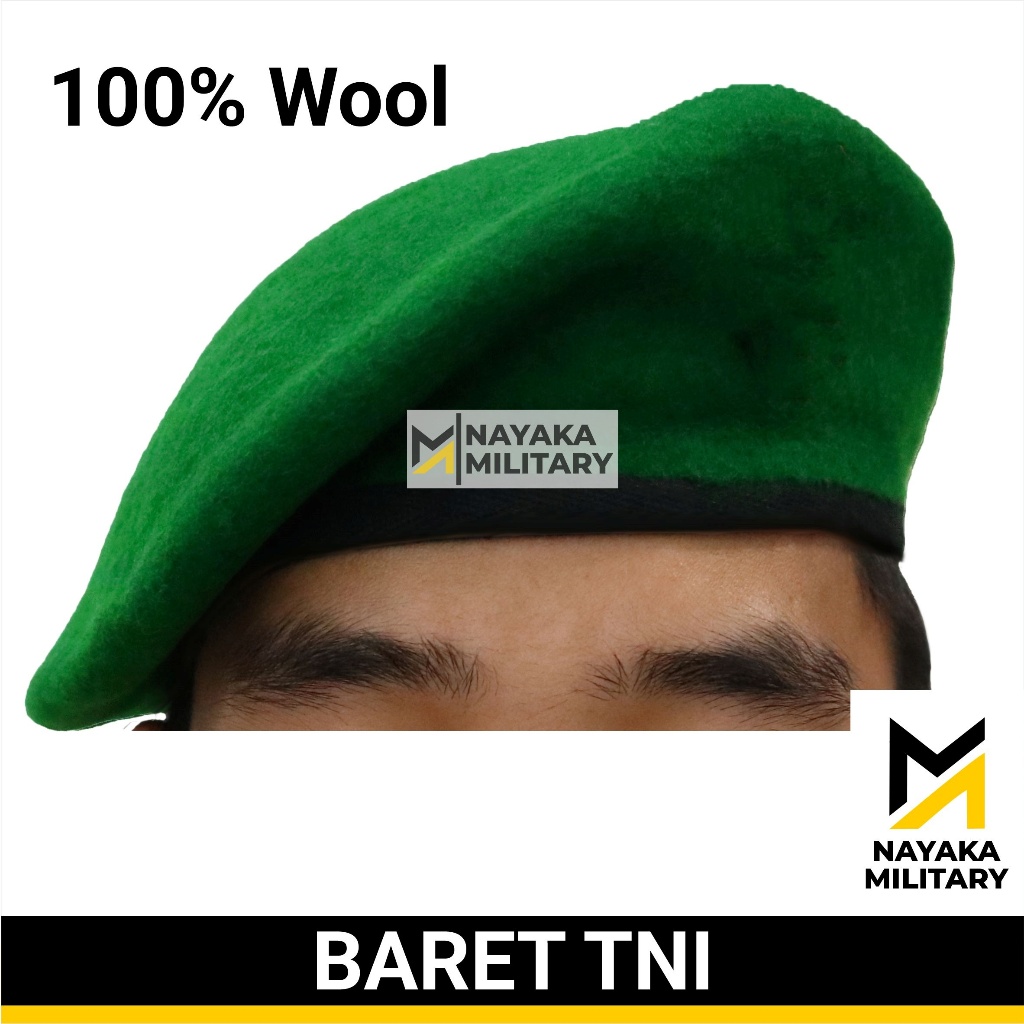 Jual Baret Hijau Tni Tentara Militer Topi Baret | Shopee Indonesia