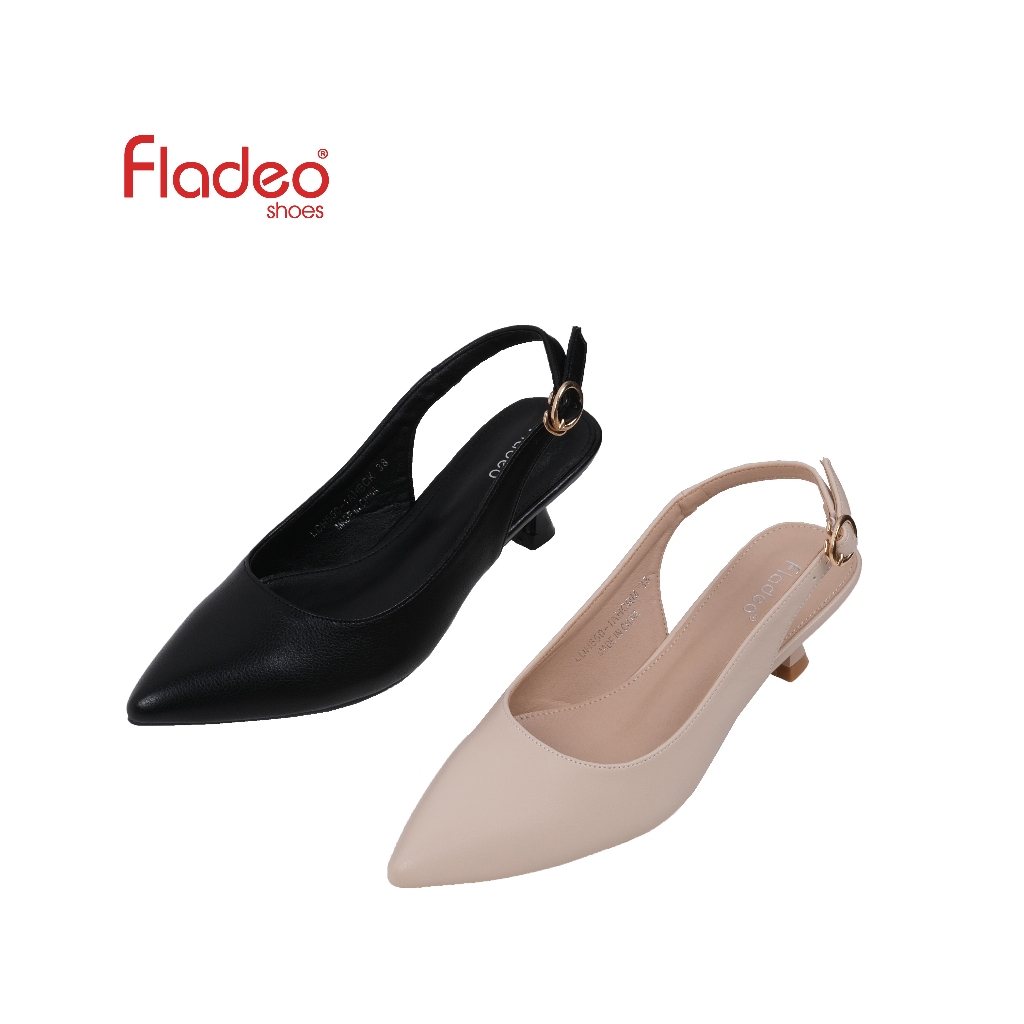 Jual Fladeo J23/LDH550-1AH/Sepatu Sling Back Heel Wanita [ Slingback ...