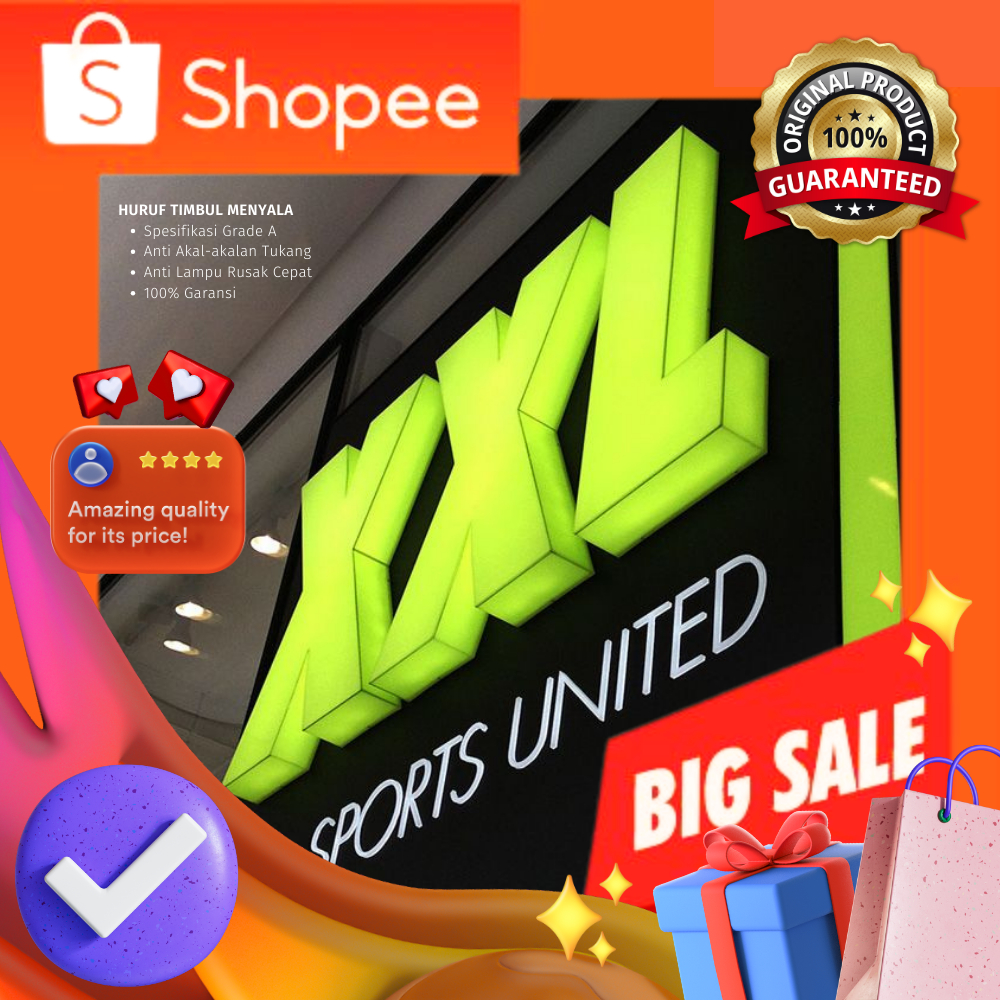 Jual Huruf Timbul LED Nyala / Huruf Timbul / Letter Box Acrylic / Huruf ...